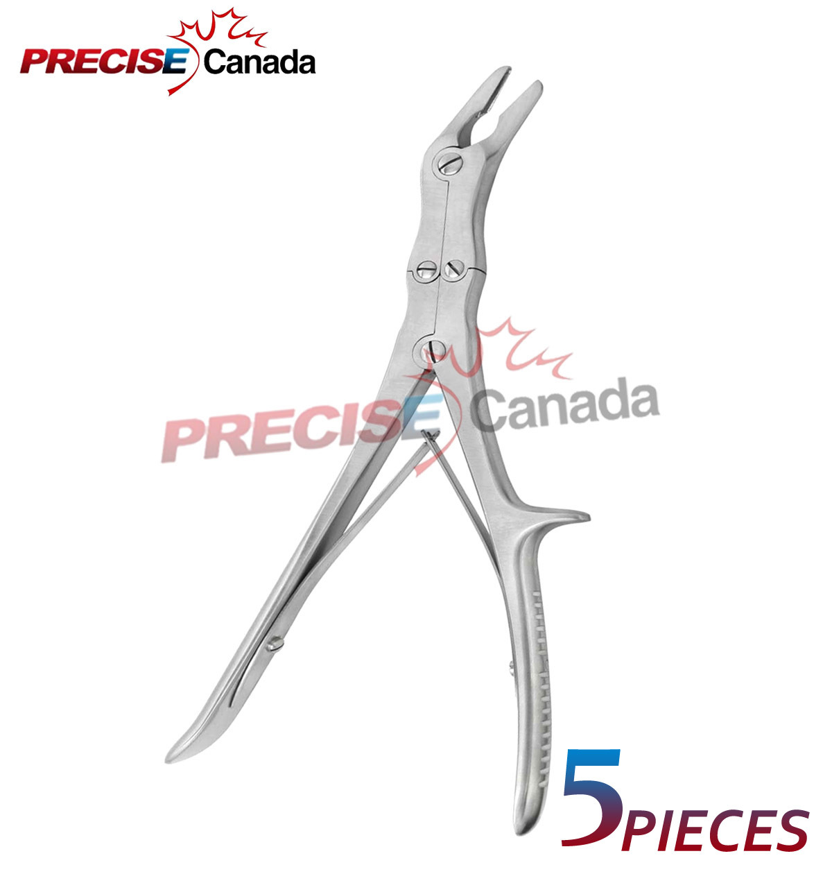 SET OF 5 STILLE BONE RONGEURS DOUBLE ACTION ORTHOPEDIC SURGERY ANGLED ...