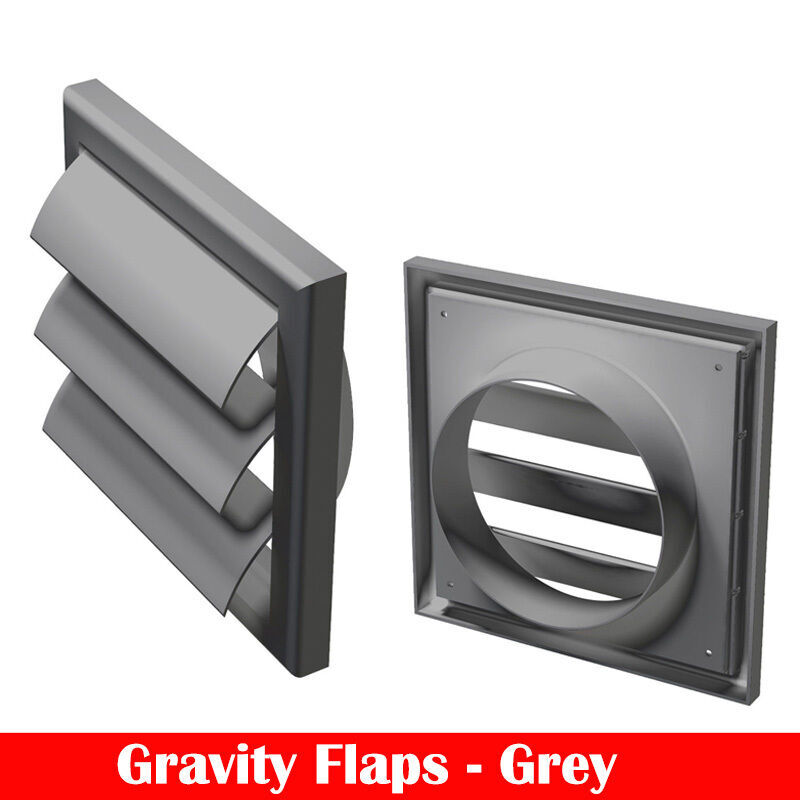 4" 100mm Universal Round Cooker Hood Extraction Vent Duct Pipe Fan ...