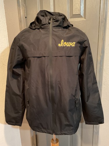 IOWA HAWKEYES Full Zip Lightweightl Windbreaker/Rain Jacket with Hood ...