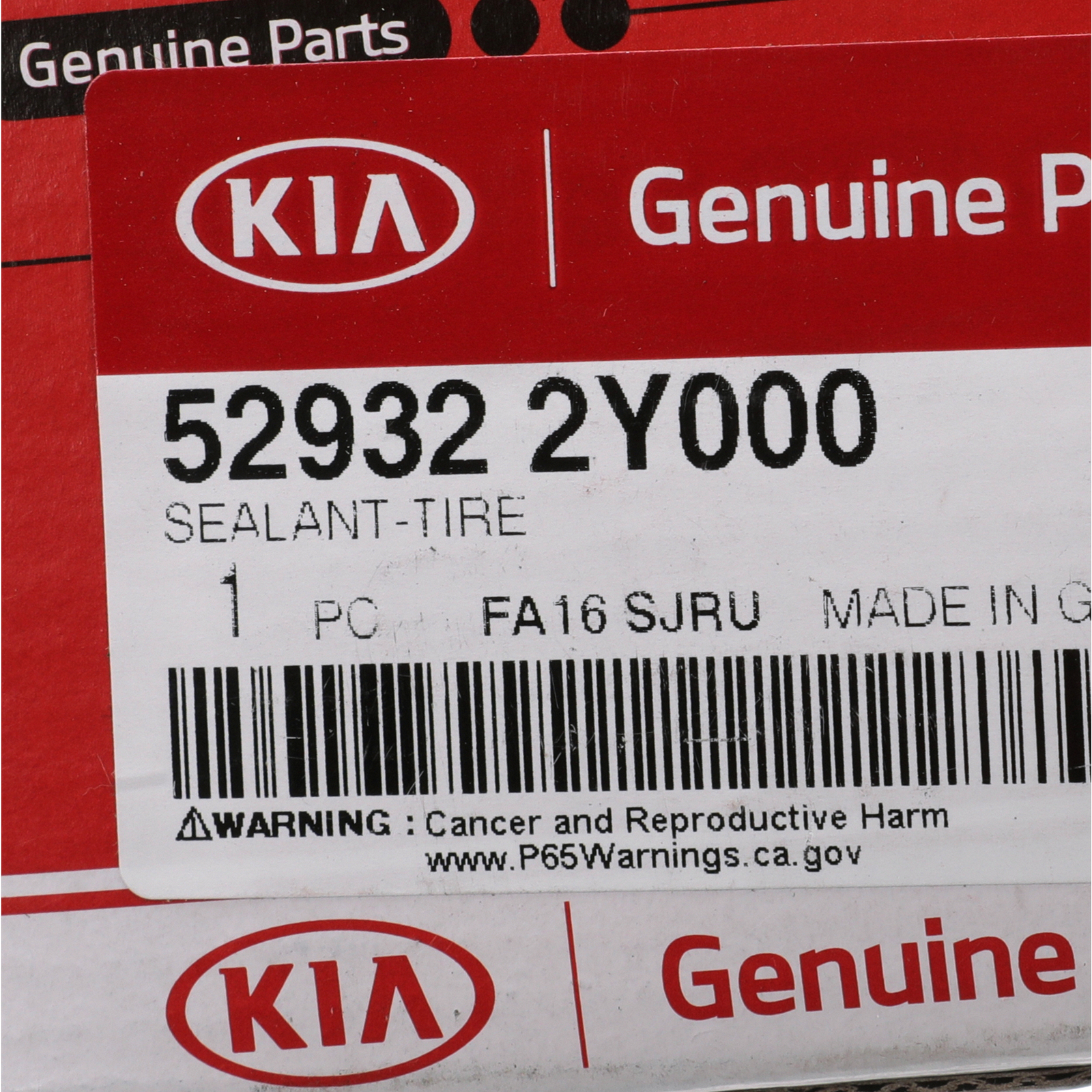 OEM NEW Genuine Tire Sealant Mobility Kit 2011-2016 Kia Optima 52932 ...