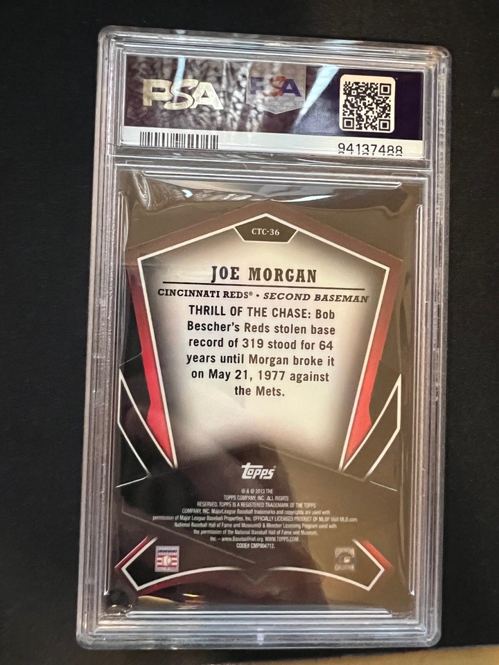 2013 Topps Joe Morgan Cut to the chase PSA 10 | eBay