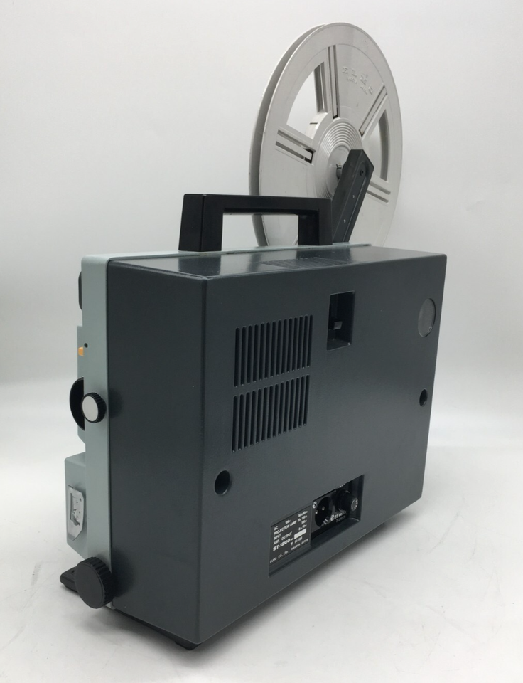 Elmo ST-1200 Super 8 Sound Movie Projector Japan Tested w/ Manual Reel ...