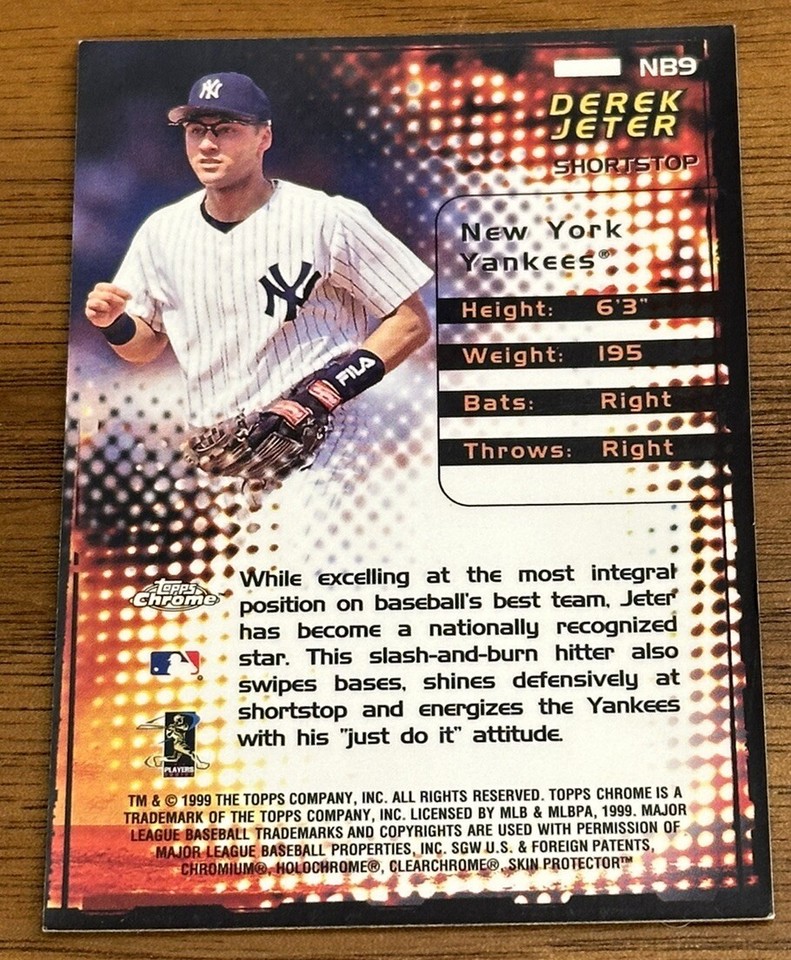 1999 Topps Chrome NB9 DEREK JETER New Breed NY Yankees | eBay