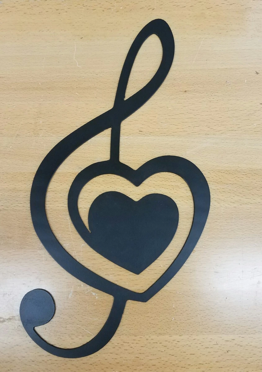 Tribal Treble Clef Heart