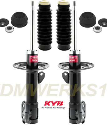 KYB 2 FRONT STRUTS SHOCKS Strut Mounts & Boots KIT for HONDA FIT 15 ...