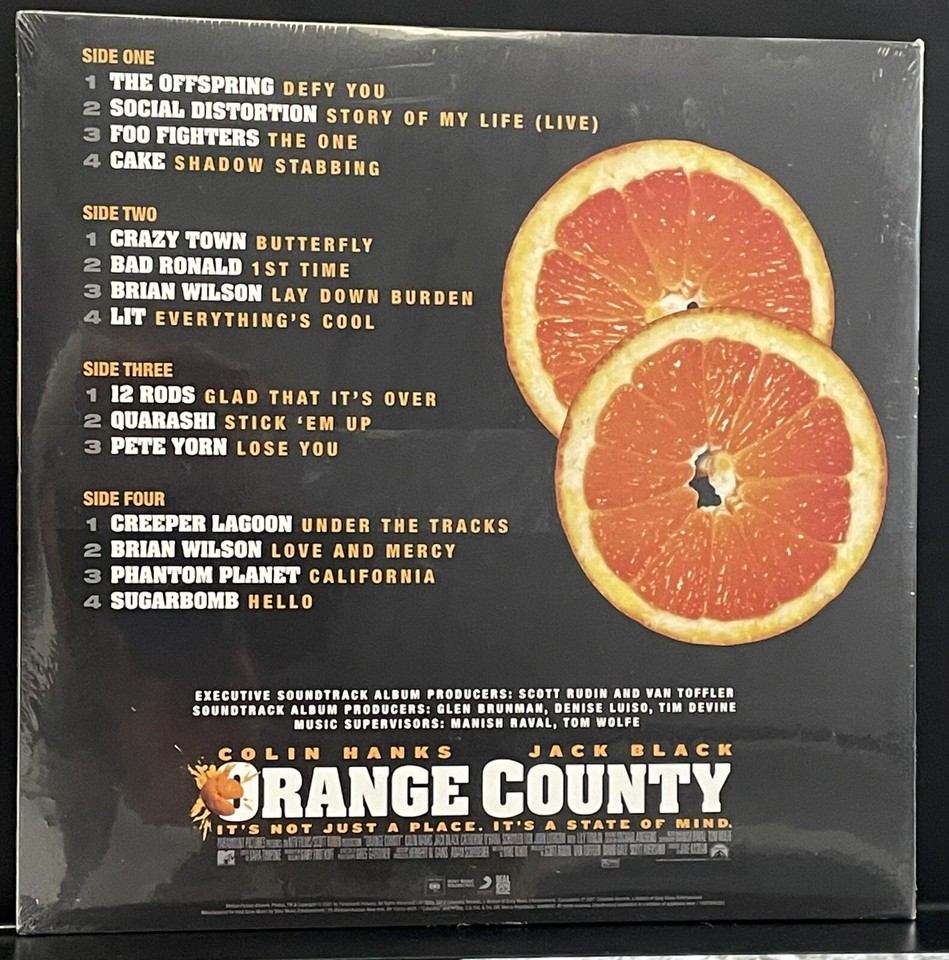 Orange County ~Soundtrack~ Orange Vinyl 2LP Ltd. Edition 2018 reissue ...