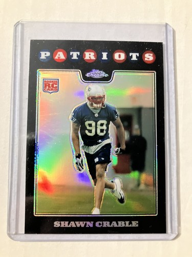 2008 Topps Chrome Shawn Crable Rookie New England Patriots #TC258 ...