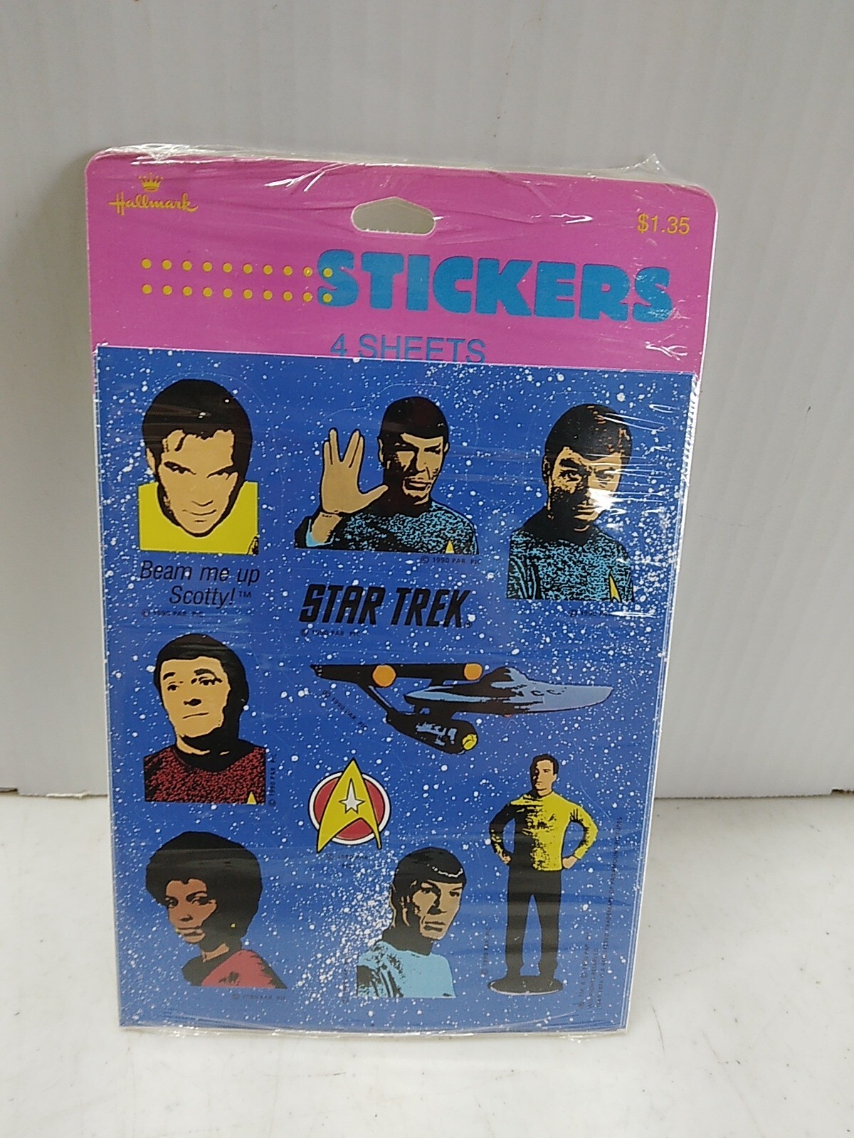 Vintage Hallmark Star Trek Stickers 4 Sheets per Package New Unsealed ...
