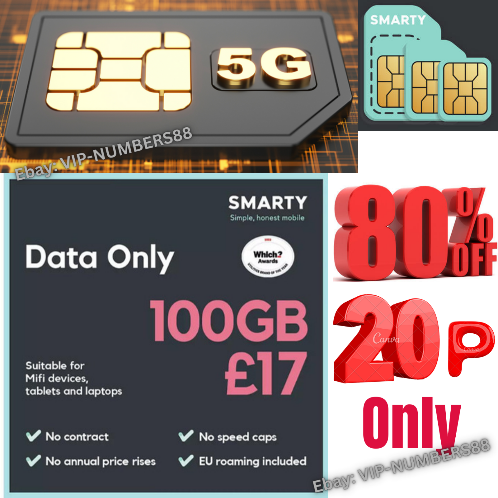 20P ONLY Smarty sim UNLIMITED DATA ONLY SIM Smarty mobile WIFI ROUTER ...