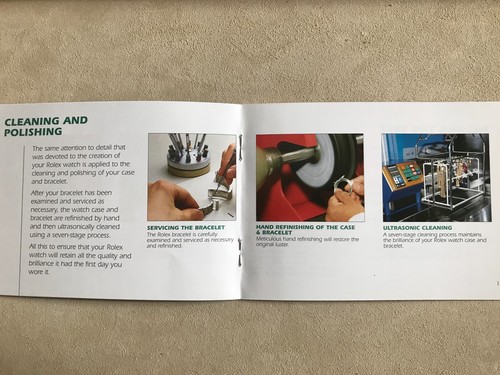 Authentic ROLEX Factory service Watch Manuals & Guides Booklet - USA | eBay
