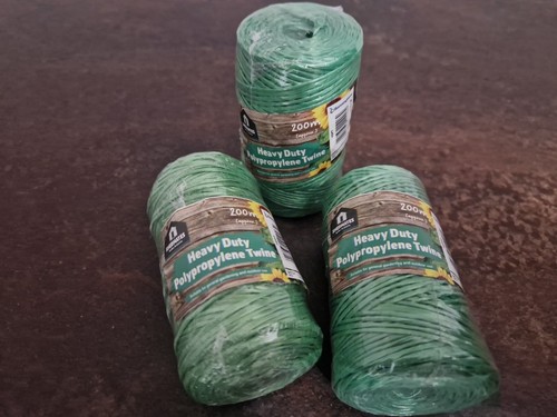 600M Green Garden String Twine Heavy Duty Jute Gardening Plant Support ...
