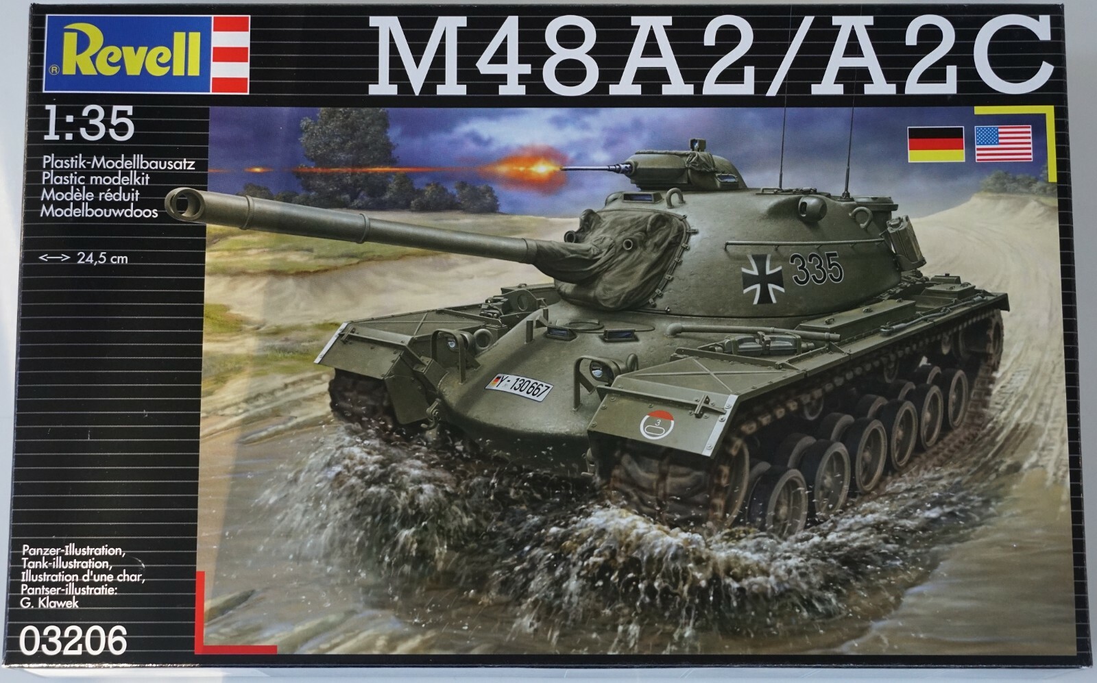 Revell AG 03206 1/35 US Medium Tank M48A2/A2C Patton model kit | eBay