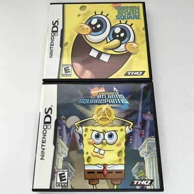 SpongeBob's Atlantis SquarePantis (Nintendo DS, 2007) Complete W ...