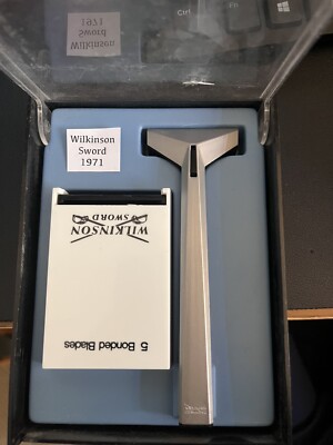 VINTAGE WILKINSON SWORD SAFETY RAZOR AND BLADES IN CASE - PRE-OWNED | eBay