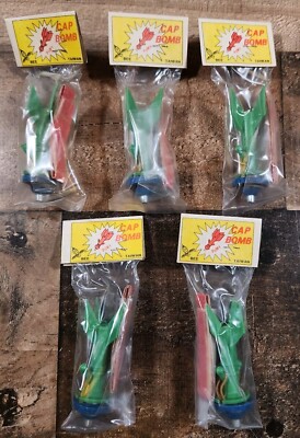 Vintage Lot Of 5 1960s Bee Cap Bomb Toys Missles Shape Brand New NOS ...