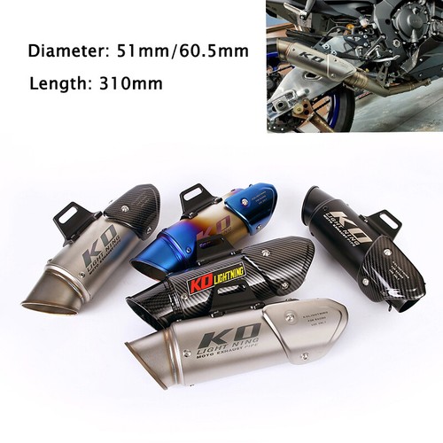 Universal Motorcycle Exhaust Tips Silencer Muffler Pipe Baffles Slip ...