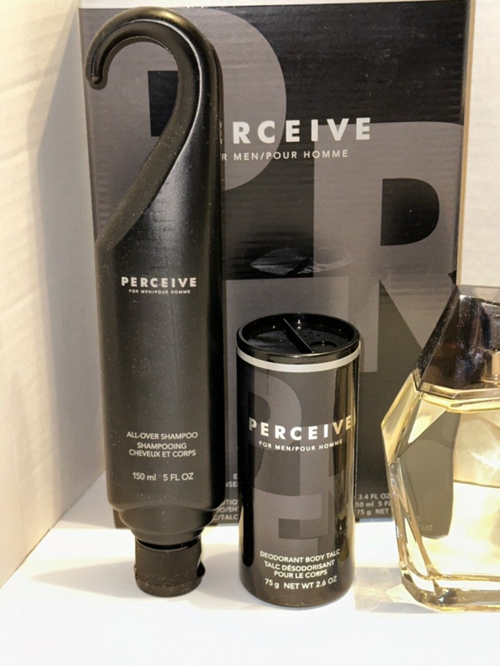 Avon Perceive for Men Cologne Spray After Shave Lotion Body Wash Soap ...