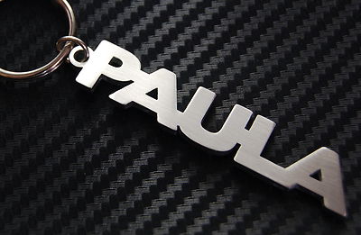 PAULA Keyring Keychain Key Fob Stainless Steel Name Gift | eBay UK