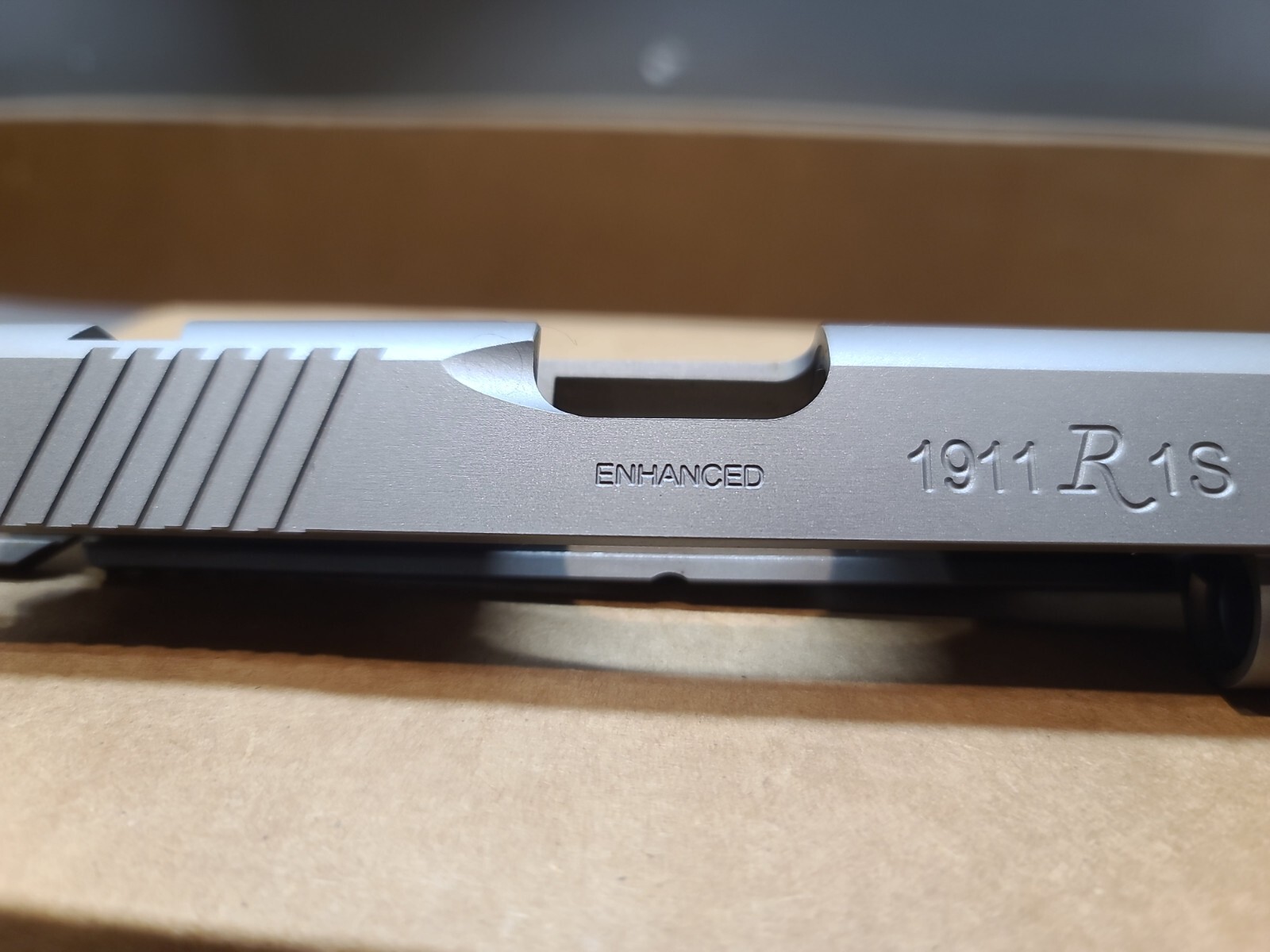 NOS REMINGTON 1911 R1S ENHANCED COMMANDER STAINLESS SLIDE 4¼" 45ACP # ...