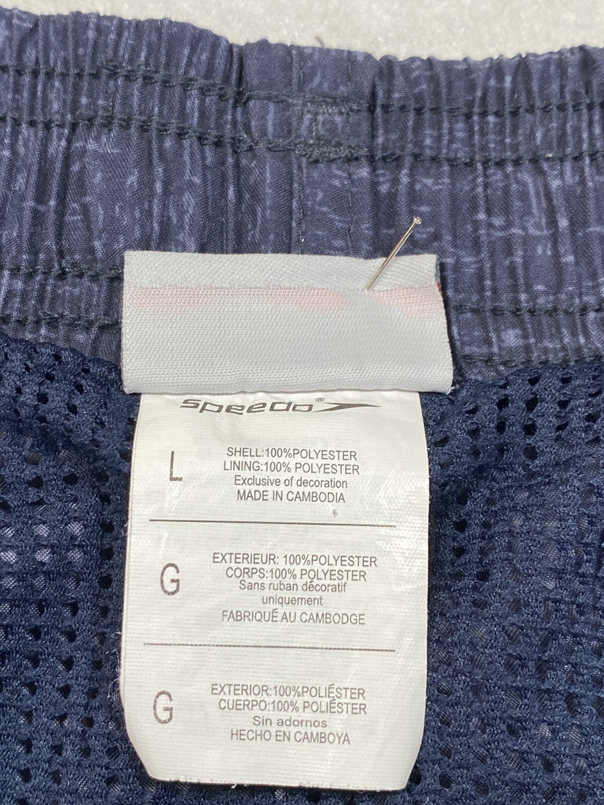 Speedo Men's Blue Swimsuit Trunks with Floral Sides. … - Gem