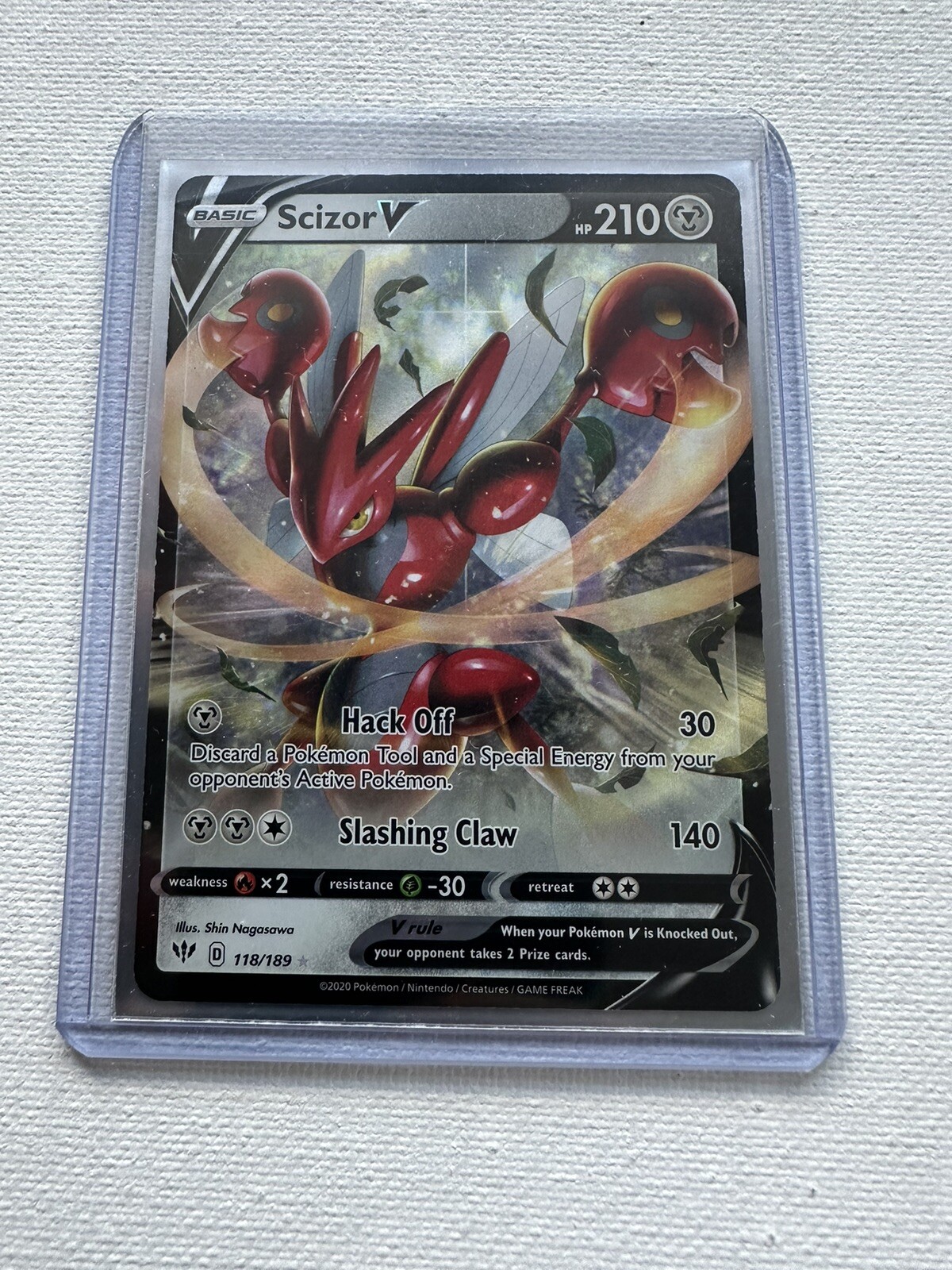 Pokémon TCG Scizor V Darkness Ablaze 118/189 Holo Ultra Rare | eBay