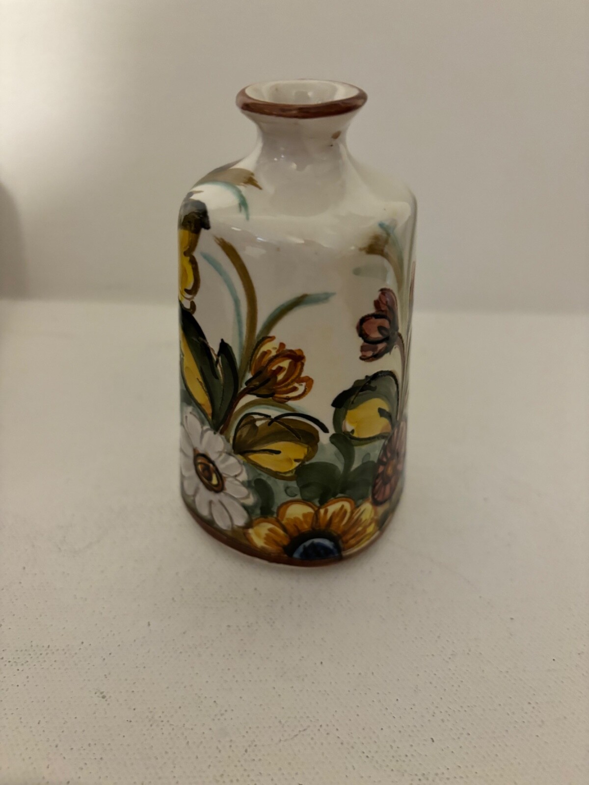 CASTELLI POTTERY HANDMADE IN ITALY VASE, MAJOLICA 4.5" ARTIST SIGNED | eBay