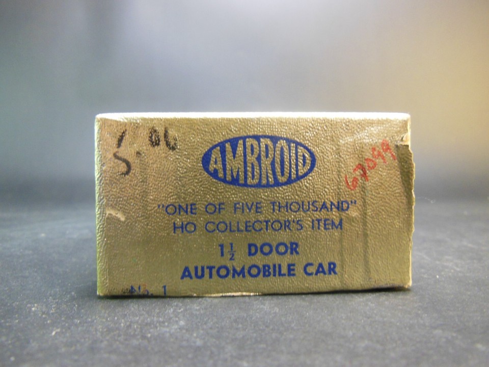 HO SCALE AMBROID NO 1 1 1/2 DOOR AUTOMIBILE CAR CRAFTSMAN KIT | eBay