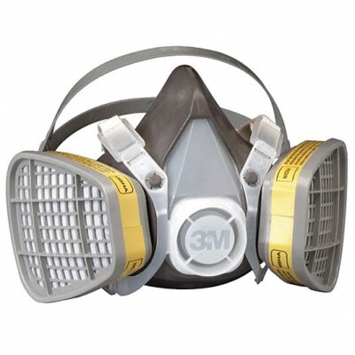 3M 5303 Disposable Half Face Respirator Facepiece Mask Organic Vapor ...