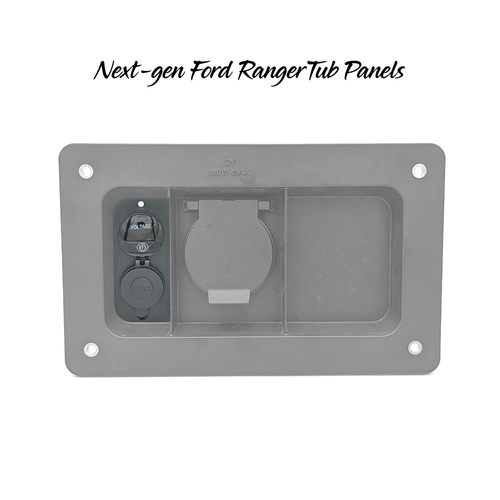 Next Gen Ford Ranger direct fit tub panel Dual USB, One USB-C and ...