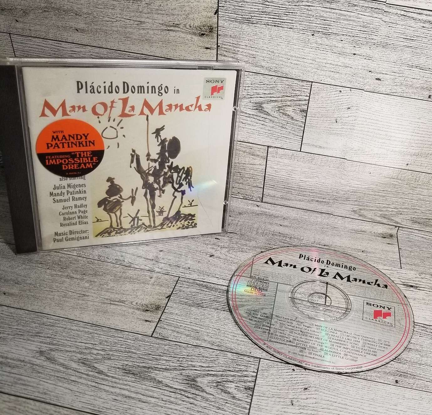 Man of La Mancha Audio CD Placido Domingo Mitch Leigh Music VERY GOOD 1996 74644643626| eBay