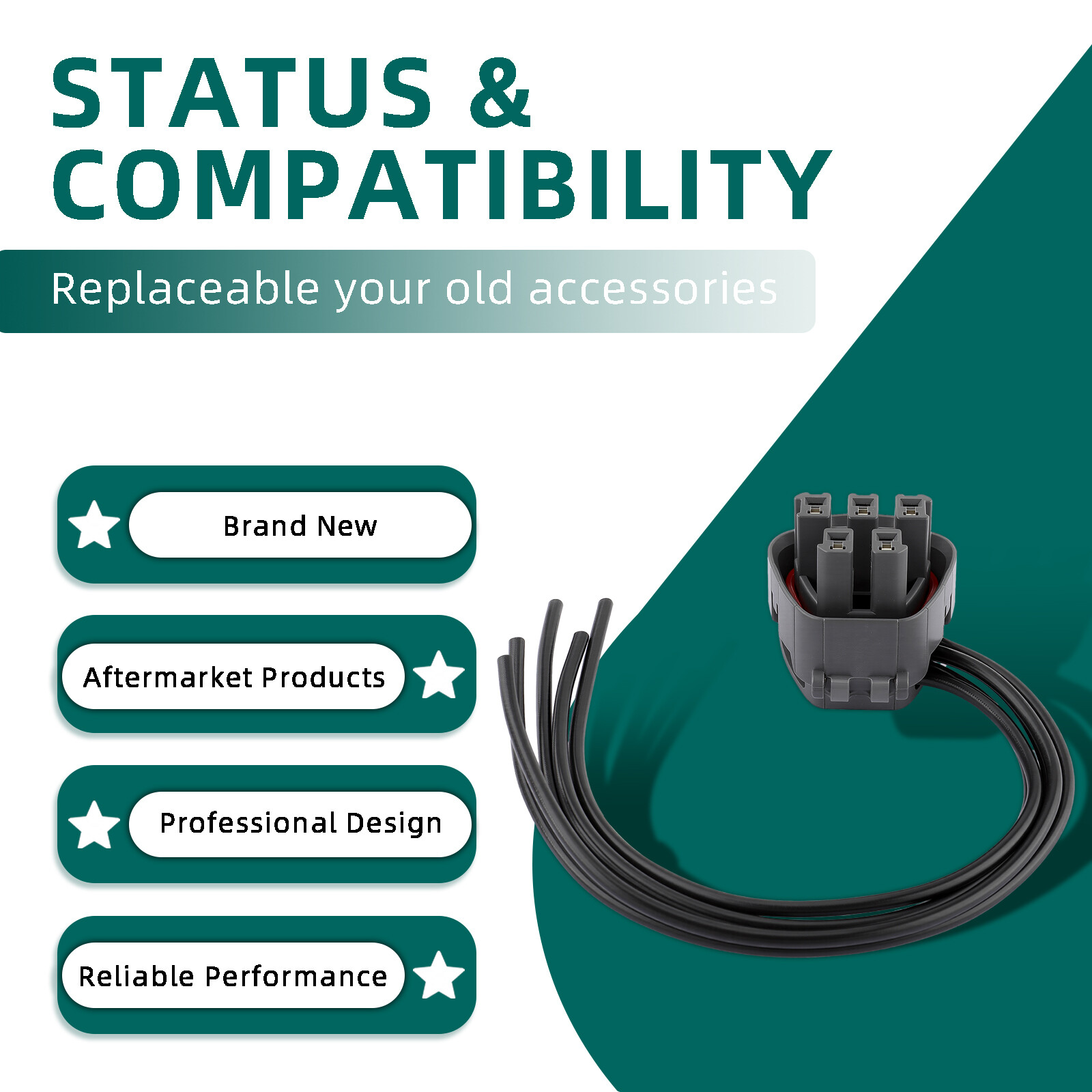 Connector 5-way 5 Pin For Fuel Pump 90980-11077 For Hyundai Kia Toyota ...