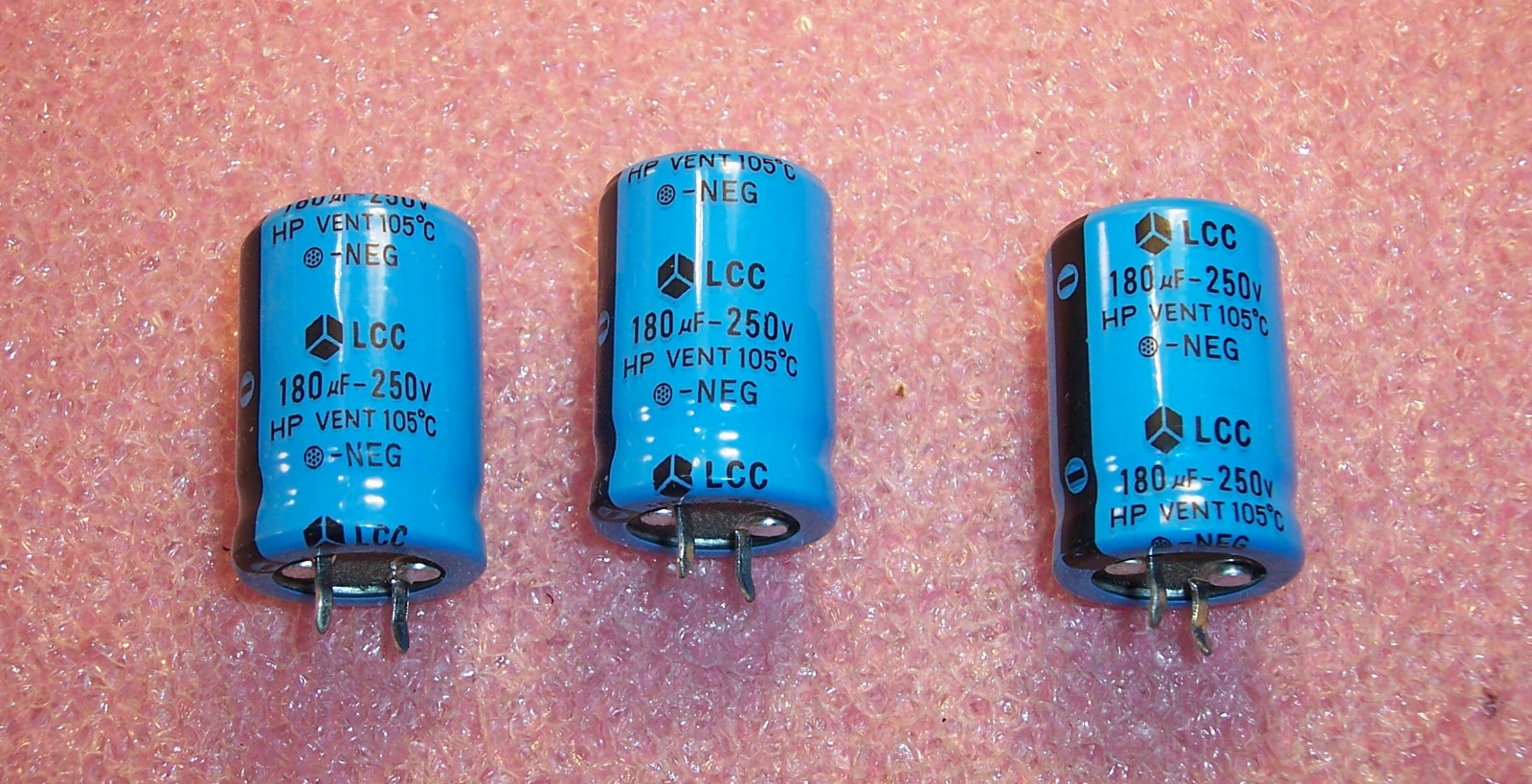 QTY (10) 180uf 250V 105' SNAP-IN ELECTROLYTIC CAPACITORS HPW181M2EN31 ...