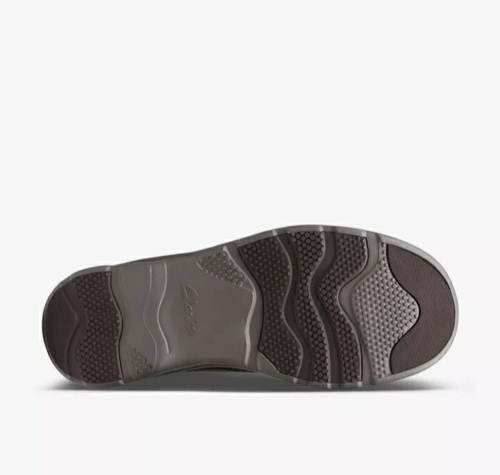 Clarks Men's * CHART LITE MOVE * Dark Brown Leather WIDE-FIT Shoes UK 7 ...