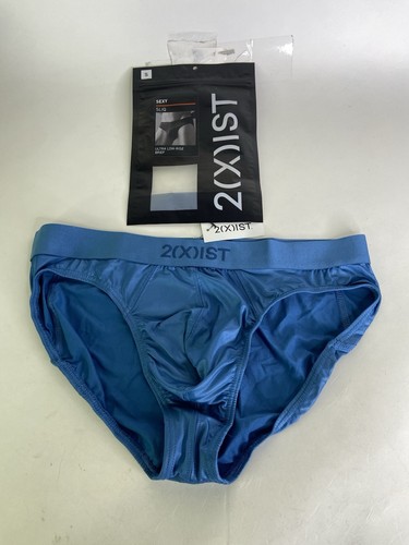 2xist Sexy Sliq Ultra Low Rise Brief Underwear Bluesteel Mens Size S | eBay