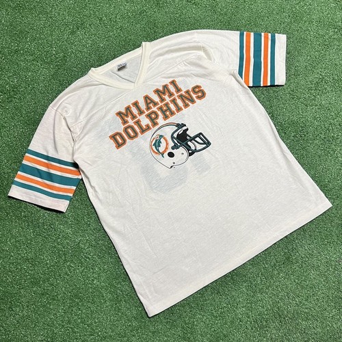 Vintage 80s Miami Dolphins NFL Graphic Tee 90s | eBay