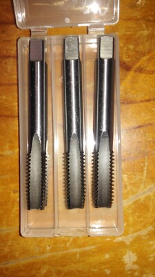3x HSS Hand Tap set M14 X 2.0 RH: Taper Intermediate Plug Bottom. ISO ...