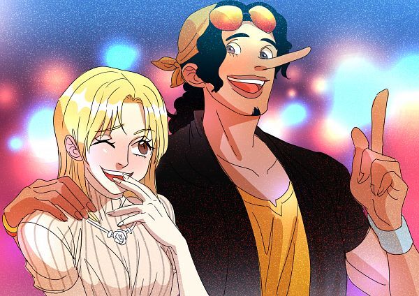 ONE PIECE usokaya kaya usopp wallpaper arm around Custom Gaming Mat ...