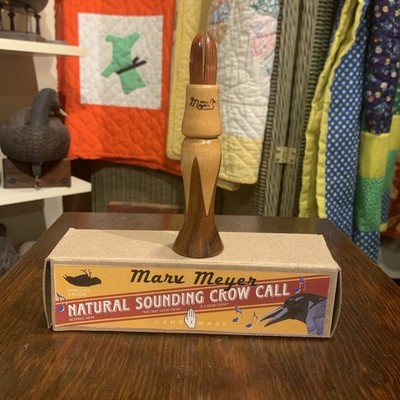 Vintage Marv Meyer Crow Call With Logo & His Famous Star Wood Jointing ...