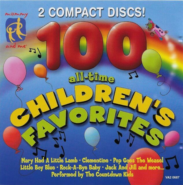 100 All Time Children's Favorites Music CD 2 Compact Discs 50 Songs for ...