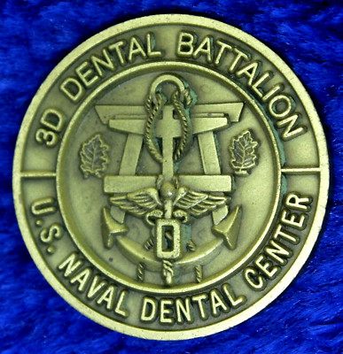 USN 3D Dental Battalion US Naval Dental Center Challenge Coin C-18 | eBay