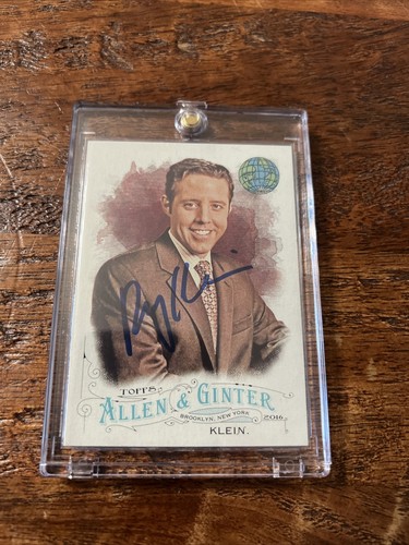 Rick Klein Signed Allen & Ginter Card Psa Dna Coa Autographed ABC News ...