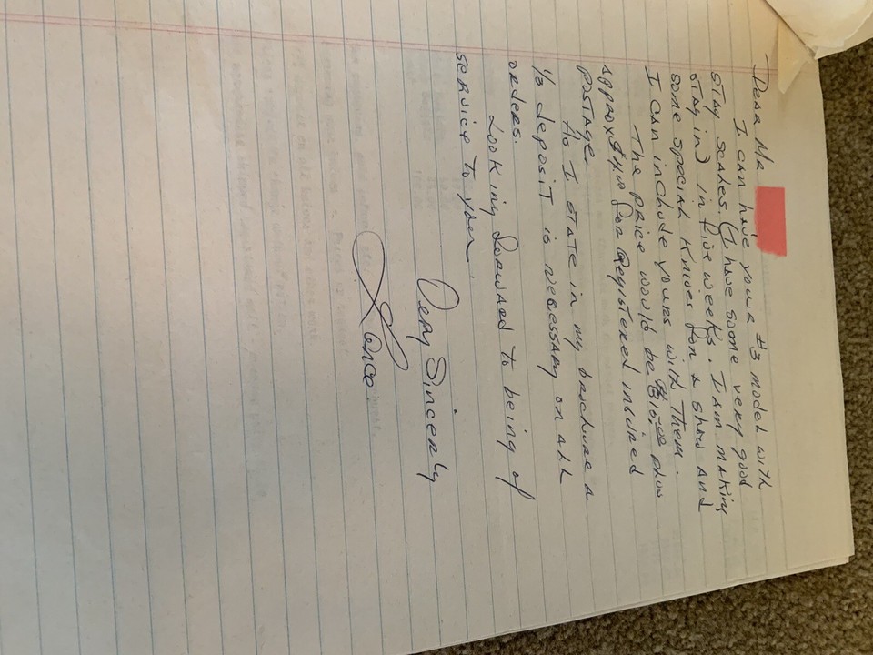 Rare Custom Pocket Knife Engraved By Lance Kelly Includes 4 Hand Written Letters | eBay