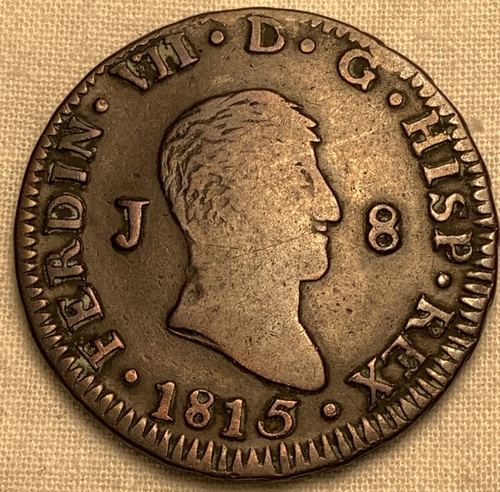 1815 Spain 8 Maravedis Copper coin KM# 486.1 | eBay