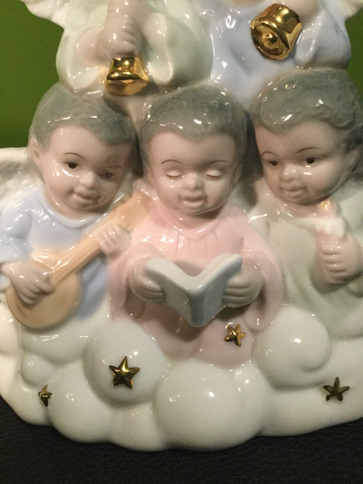 Christmas Choir of Angels African Cherubs & Star of Bethlehem Ceramic ...