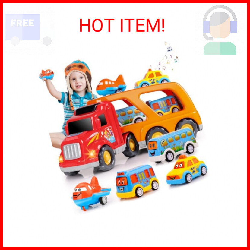 Nicmore Carrier Truck Toddler Toys Car: Toys for 2 3 4 Year Old Boy 5 in 1 Trans | eBay