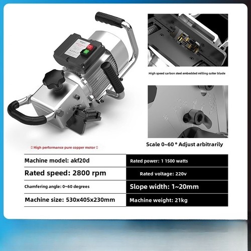 Stainless Steel Plate Flat Beveling Machine Portable Bevel Edge Cutter ...