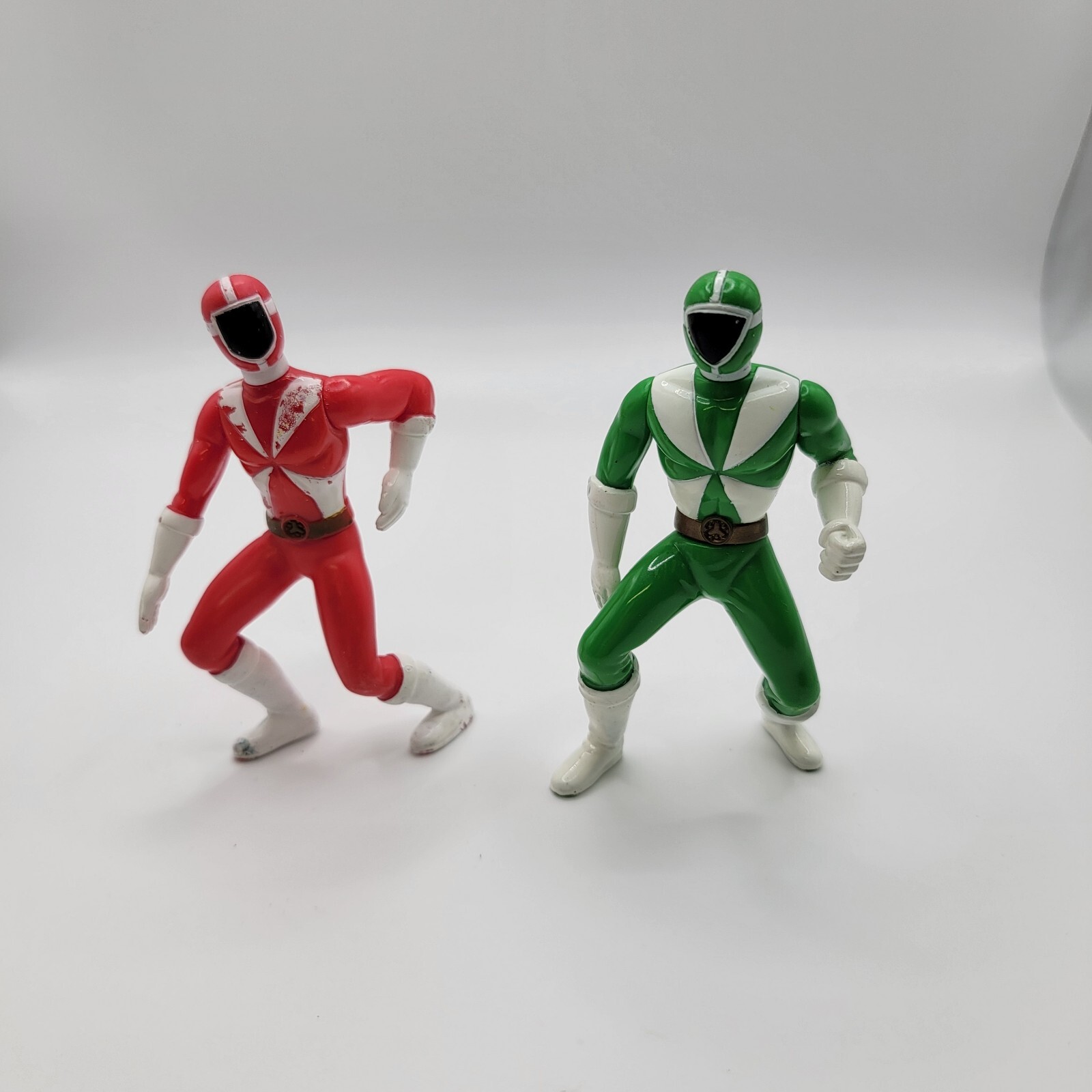 Power Ranger Lightspeed Red And Green Ranger 4" | eBay
