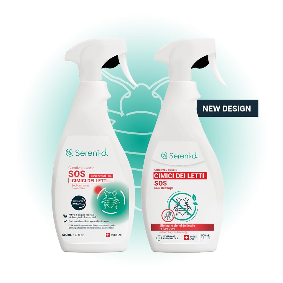 SOS anti CIMICI DA LETTO XXL - Spray Insetticida CHOC Trattamento ...
