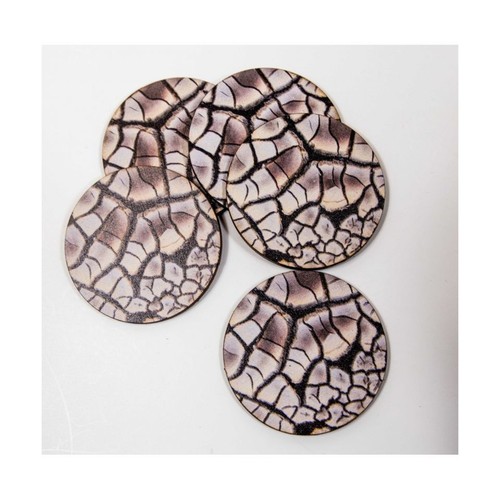 Bandua Printed MDF Wasteland Bases 60mm Round Base - Wasteland 2 New | eBay