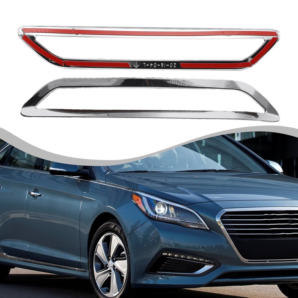 Fog Light Frame Scratch Protection Simple Installation Accessory Chrome ...